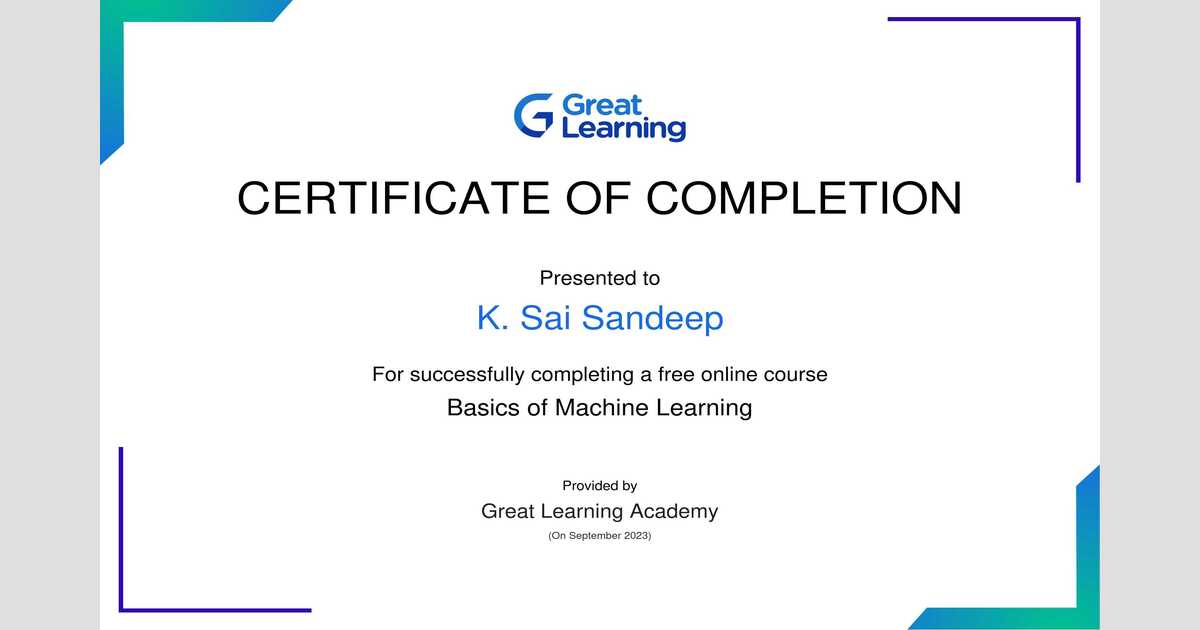 Course Certificate