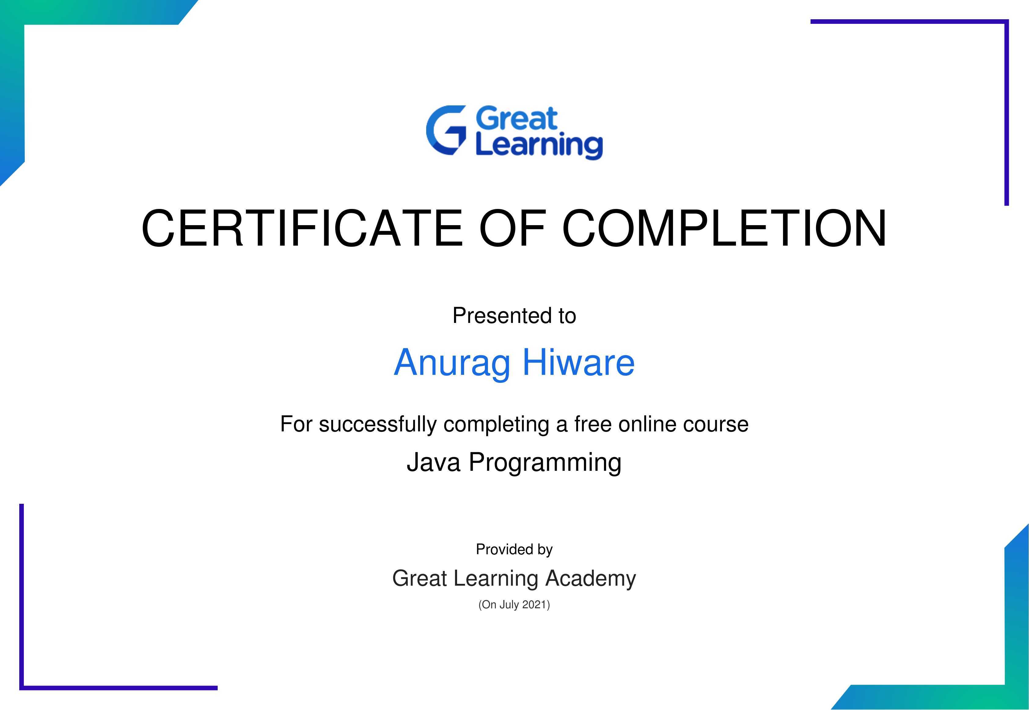Anurag Hiware - Automation Intern - bluCognition | LinkedIn Anurag Hiware - Automation Intern - bluCognition | LinkedIn